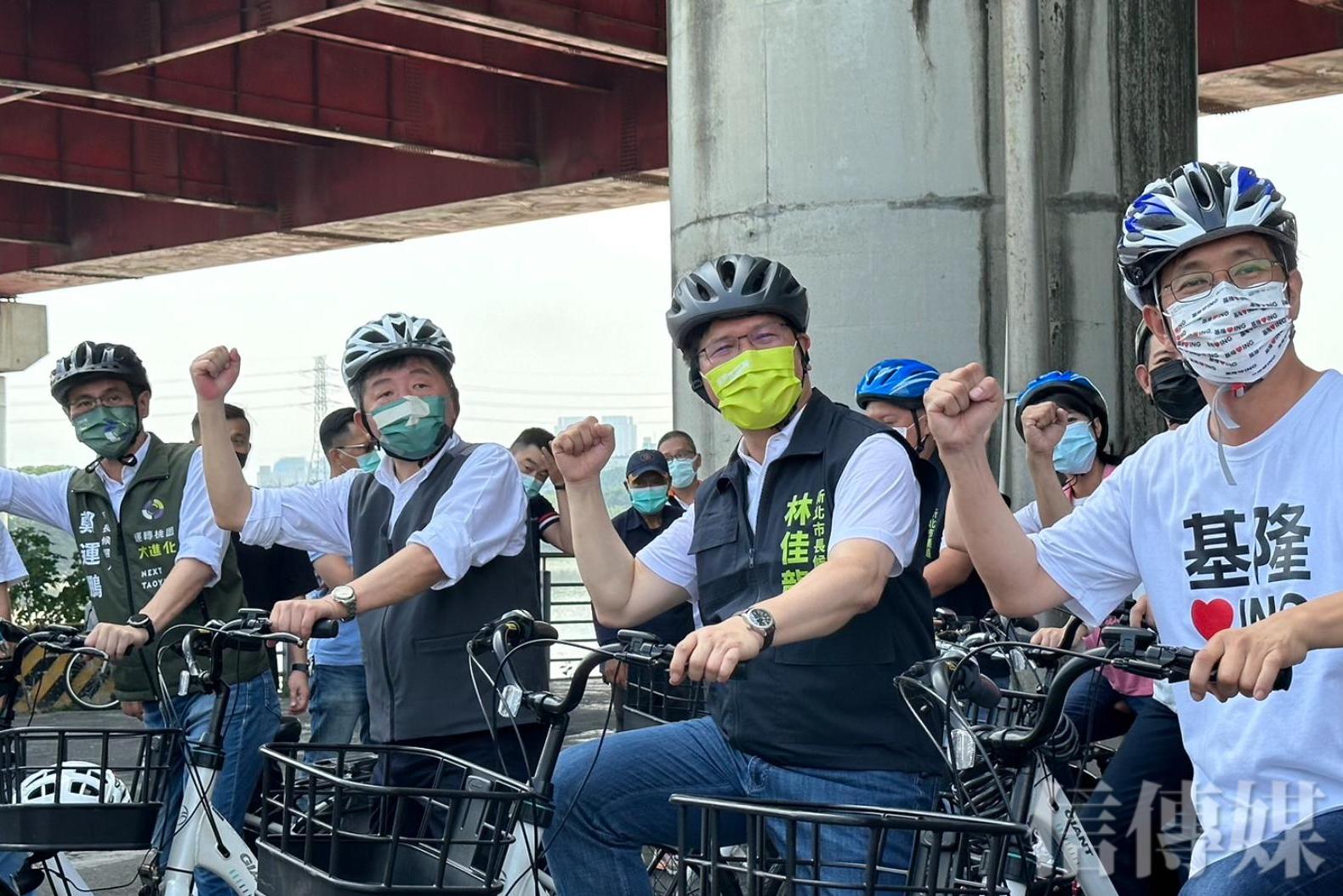 民進黨北北基桃參選人合體！提首都圈願景卻遇陳抗民眾 管碧玲、莊瑞雄輕鬆化解 | 信傳媒